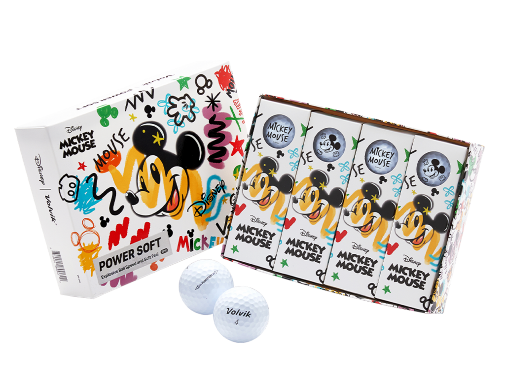 Volvik Disney Mickey Mouse Power Soft Golf Balls - Golf Ball Fitting System